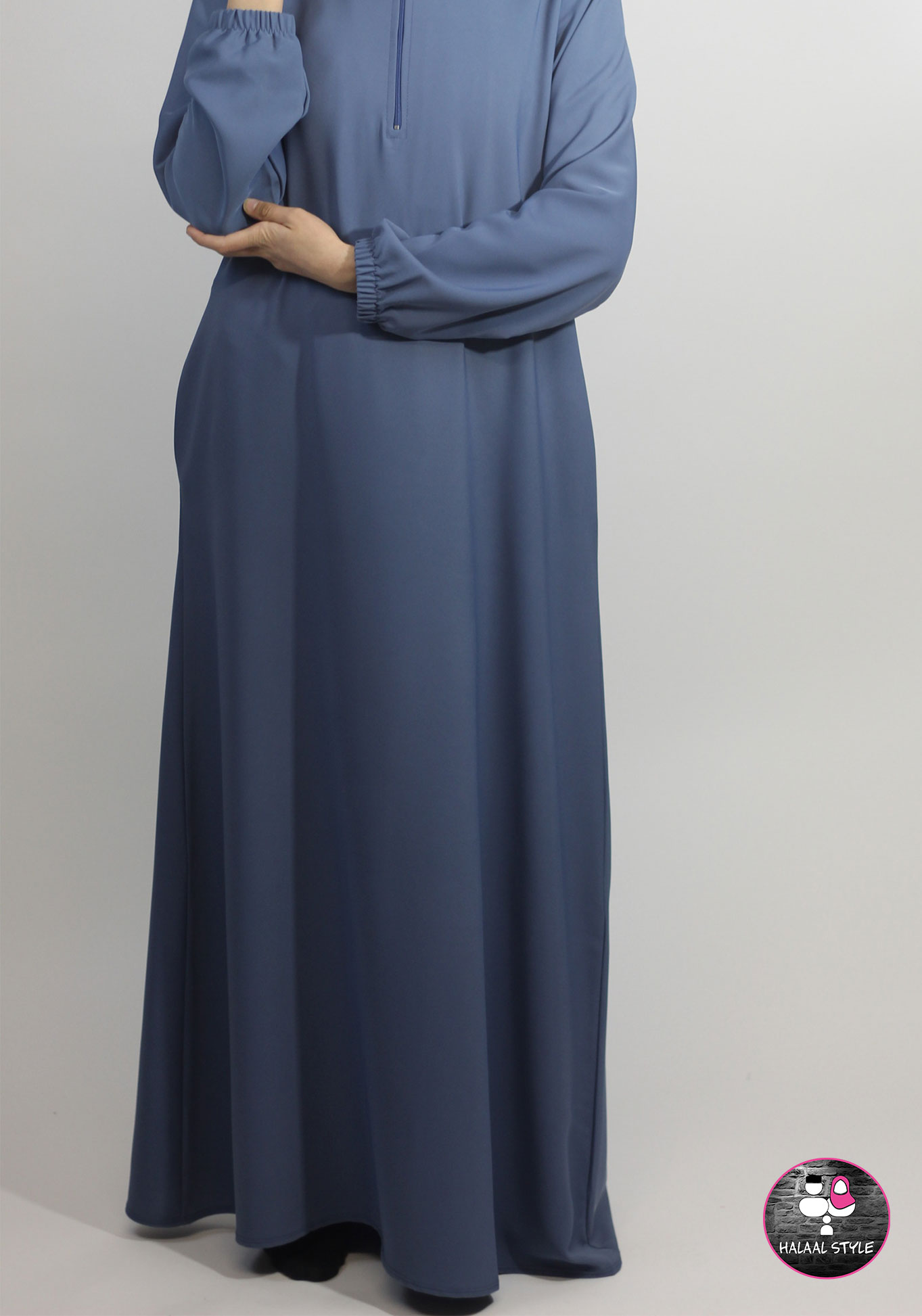 Basic abaya DENIM BLAUW – Halaal Style